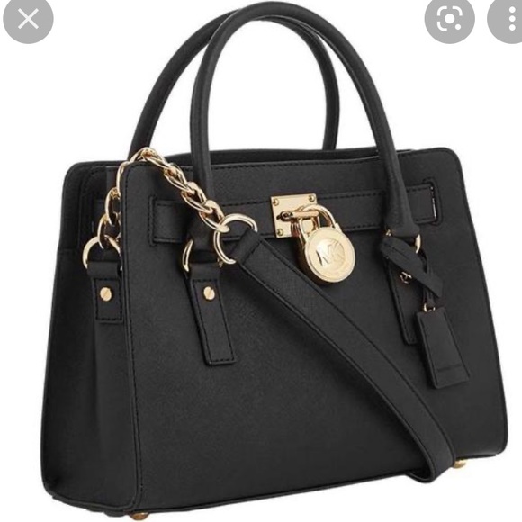 Michael Kors | Bags | Micheal Kors Hamilton Leather Satchel Tote Bag ...